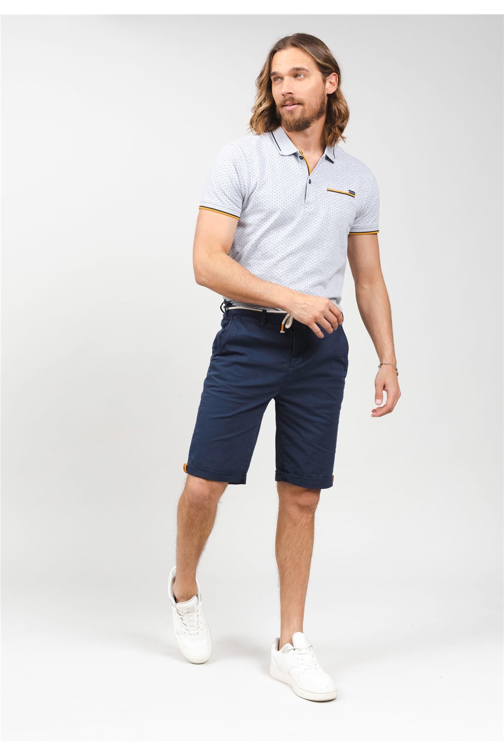 DEELUXE Short court slim Karma Bleu marine - Tropik Style